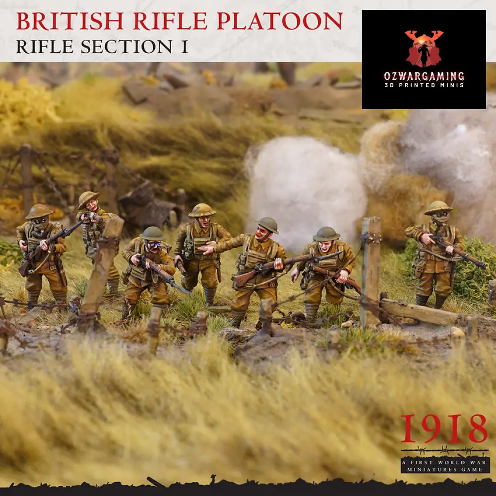 1918 British Rifle Section 1 | Warfulcrum Games Historical WW1 Miniatu ...