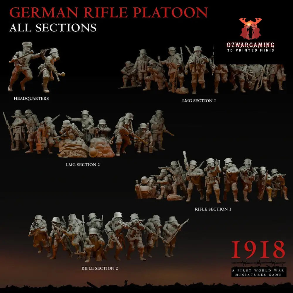 1918 German Platoon Bundle | Warfulcrum Games Historical WW1 Miniature ...