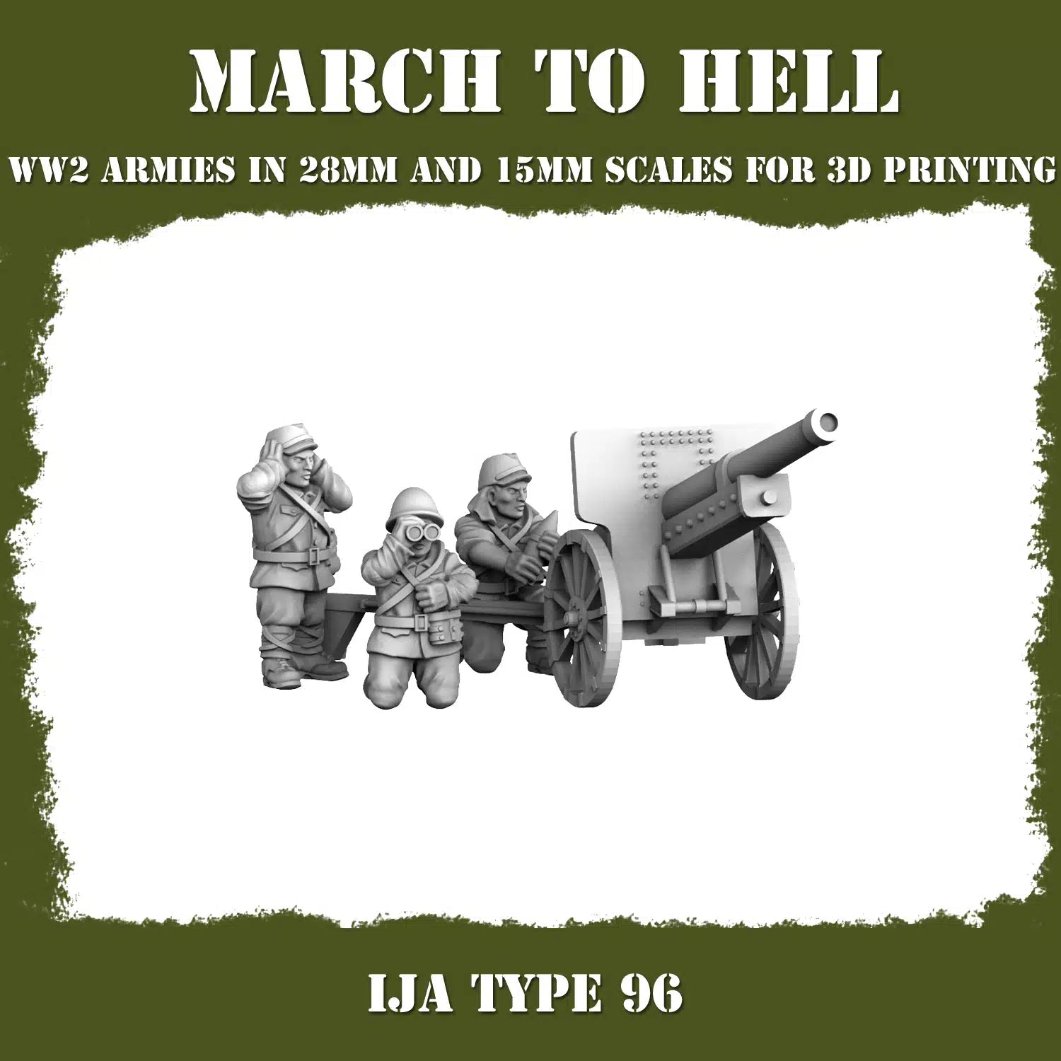 WW2 IMPERIAL JAPANESE ARMY (IJA) TYPE 96 | 3DBreed 15mm Wargaming Mini ...