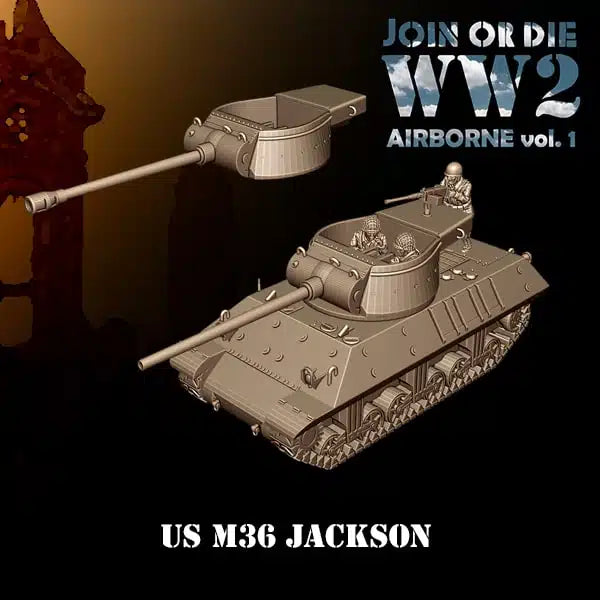 US AIRBORNE M36 JACKSON | 3D Breed 28mm WW2 Wargaming Miniatures ...
