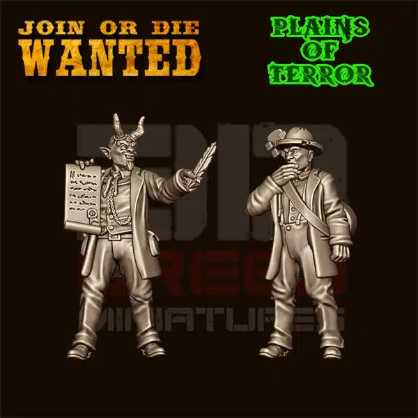 JOIN OR DIE WANTED PLAINS OF TERROR CROSSROAD DEVIL | 3D Breed 28mm Wi ...