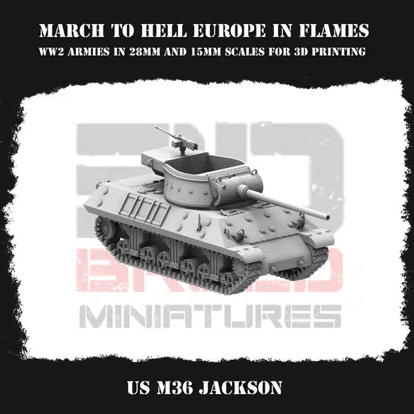 WW2 US G.I. WINTER M36 JACKSON | 3DBreed 15mm Wargaming Miniatures ...