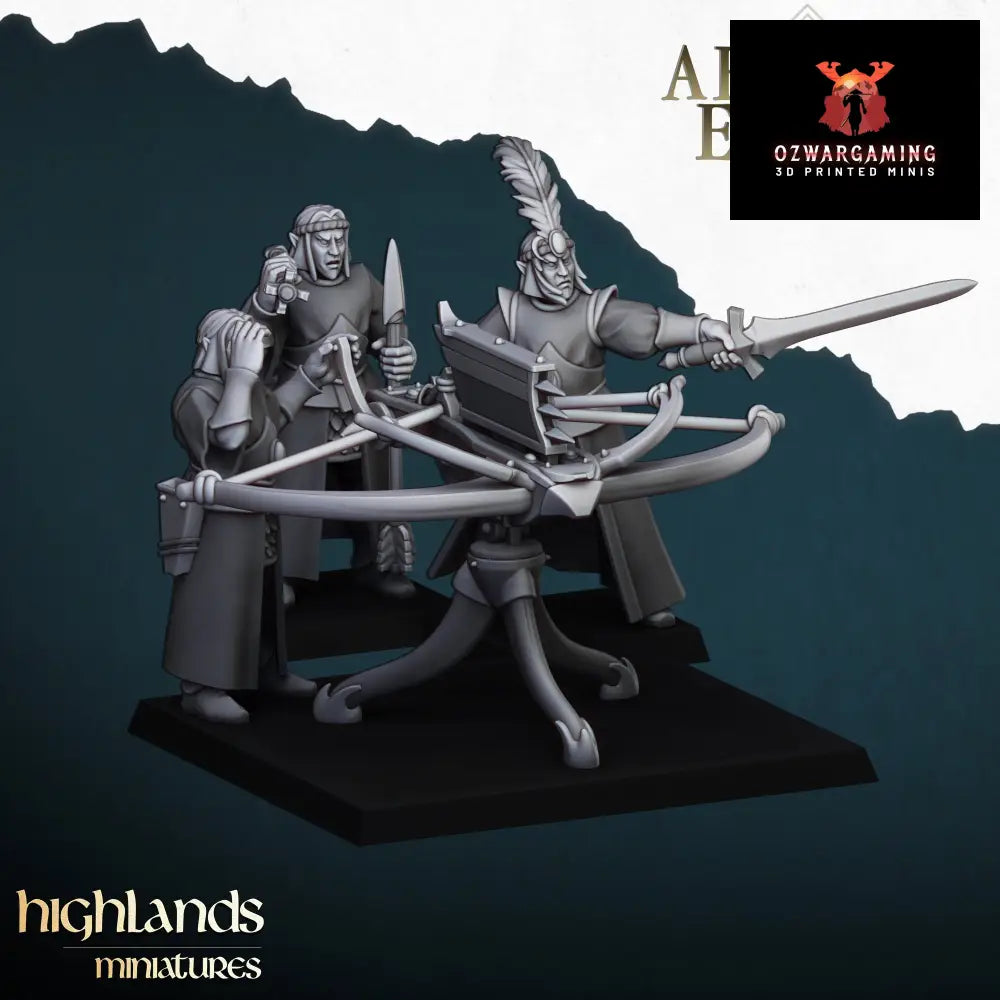 Aegean Elves Ballista | Highlands Miniatures 28/32mm Fantasy Wargaming ...