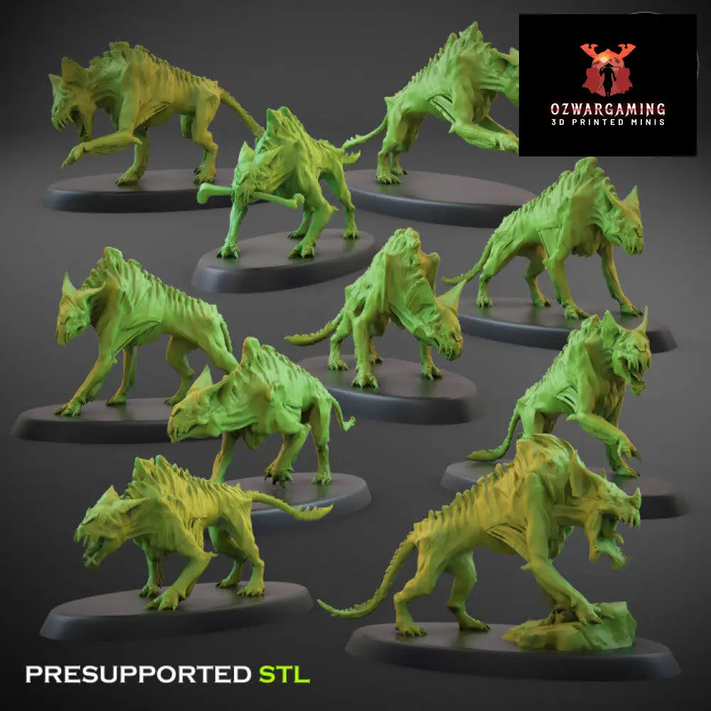 Crypt Nightmares Bloodhound Squad | Claybeast Creations 28mm Fantasy W ...