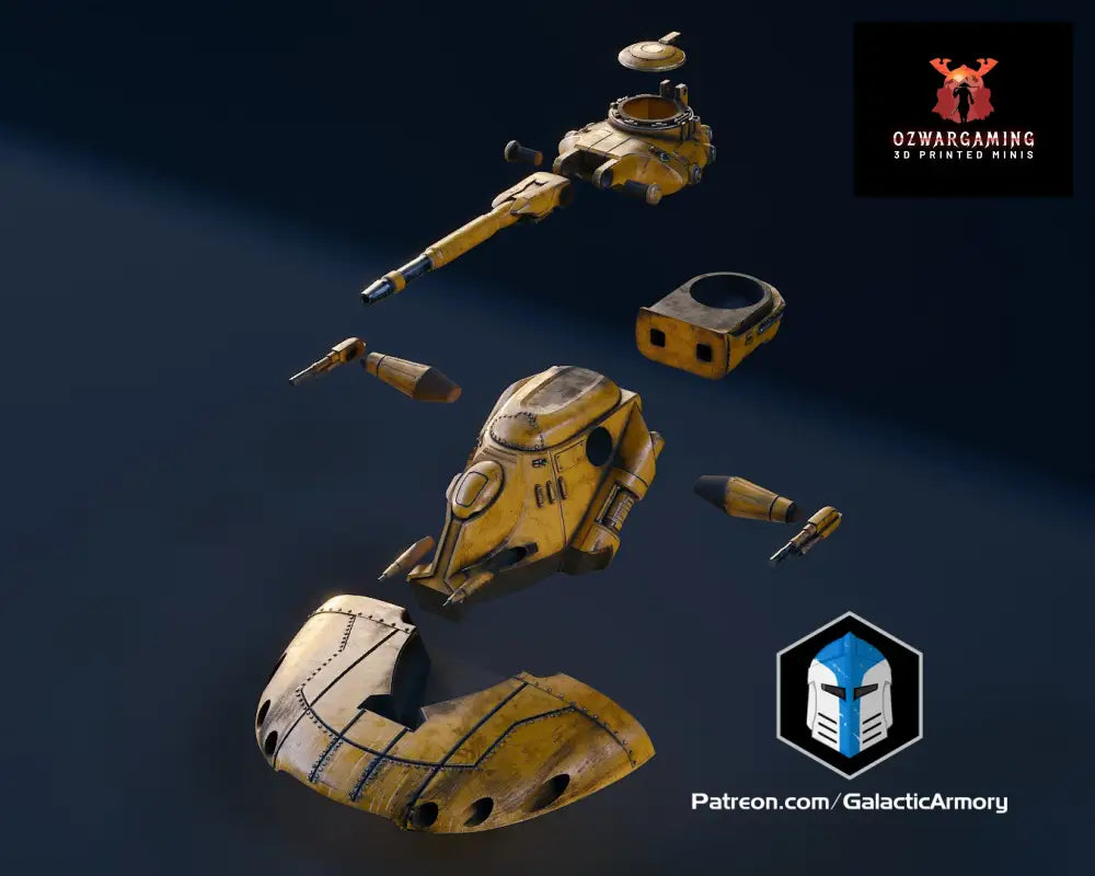Droid Army AAT Tank |Galactic Armory 32mm SCI-FI Wargaming Miniatures ...