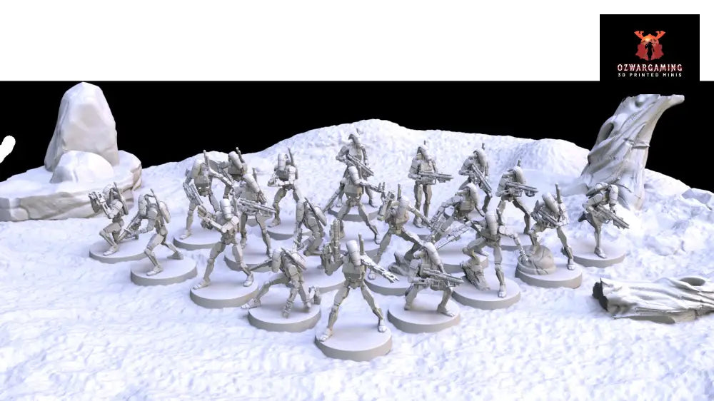 Droid Army Assault Troopers |Galactic Armory 32mm SCI-FI Wargaming Min ...