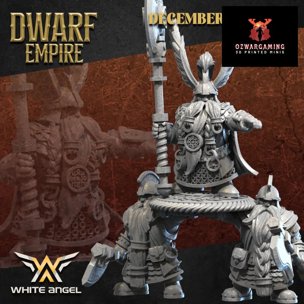 Dwarf Empire King | White Angel 28/32mm Fantasy Wargaming Miniatures ...