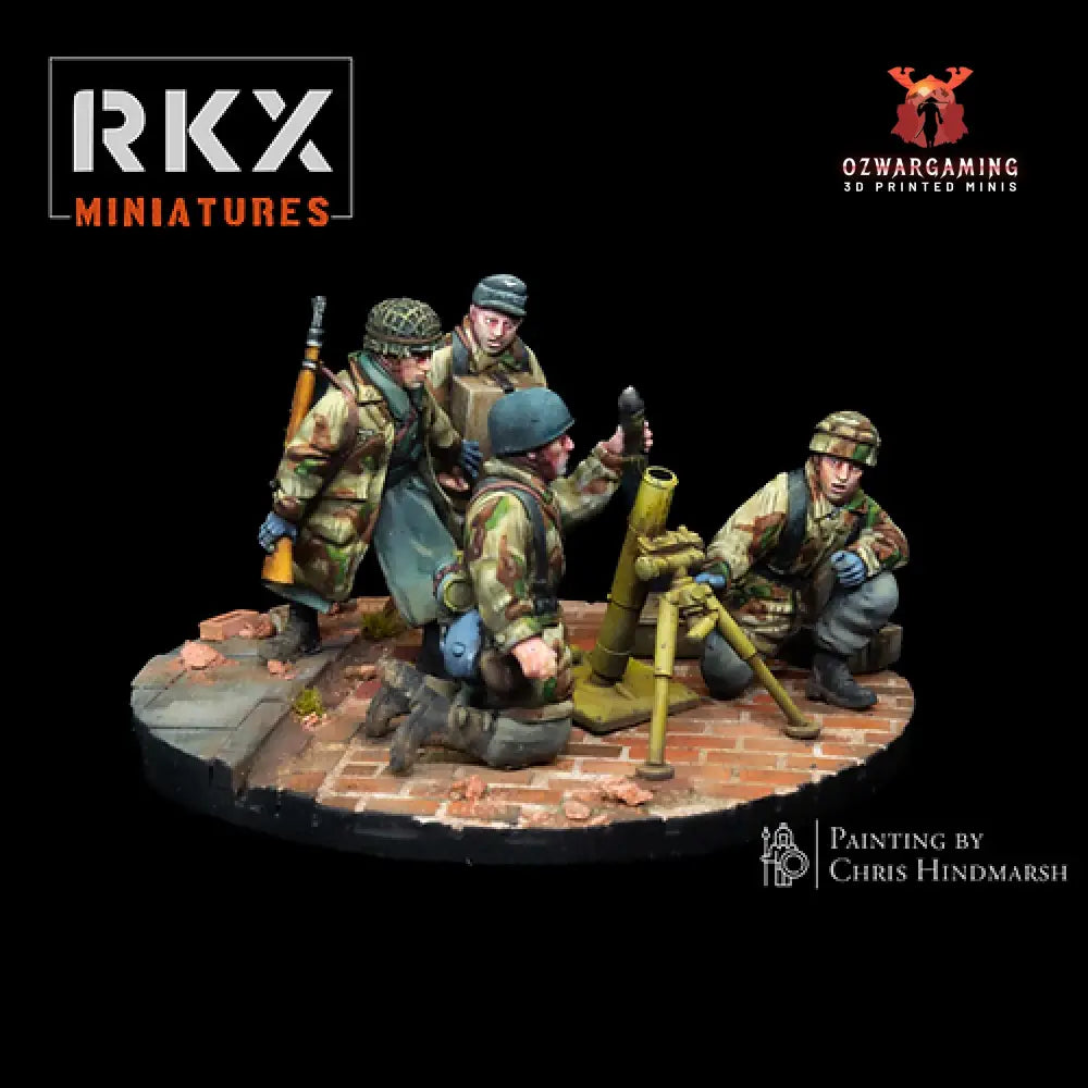 Fallschirmjager 8cm Mortar | RKX Miniatures 28mm WW2 Wargaming Miniatu ...