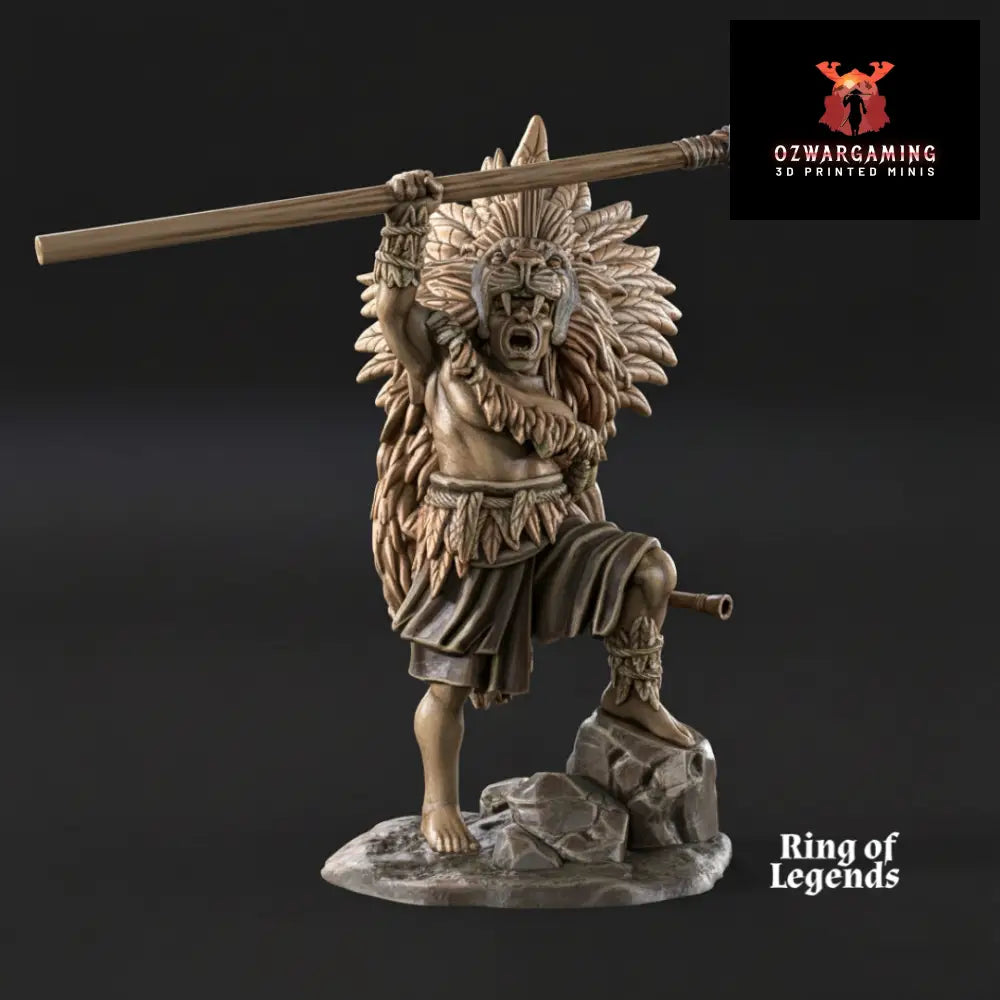 Ghôuri the Forest Tribes Leader | Davale Games 25mm Fantasy Wargaming ...