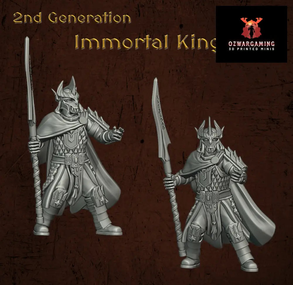 Immortal Army King | Quartermaster3D 25mm Fantasy Wargaming Miniatures ...