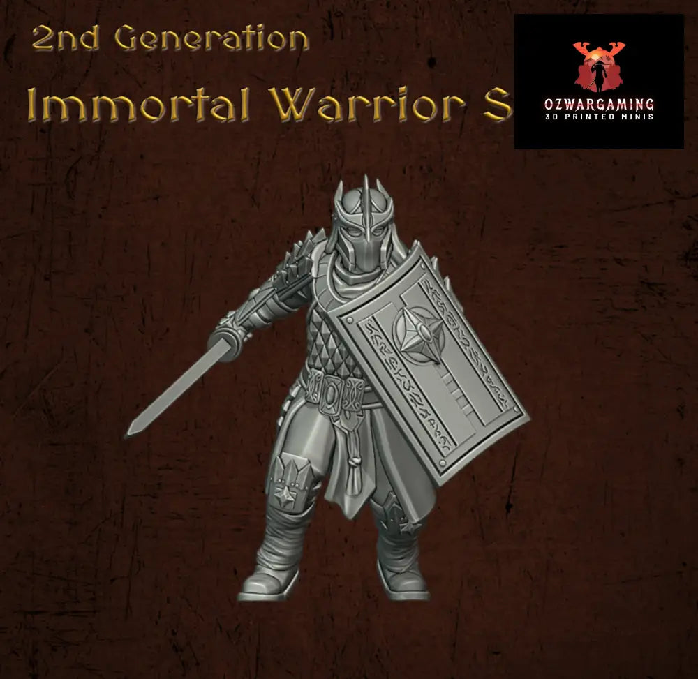 Immortal Army Warrior Swords | Quartermaster3D 25mm Fantasy Wargaming ...