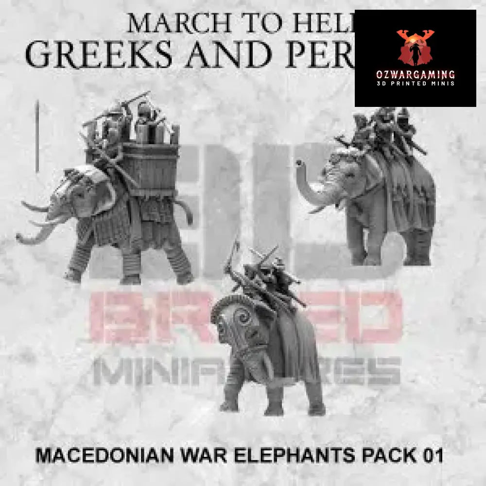 Macedonian War Elephants | 3DBreed 15mm Wargaming Miniatures – OzWargaming