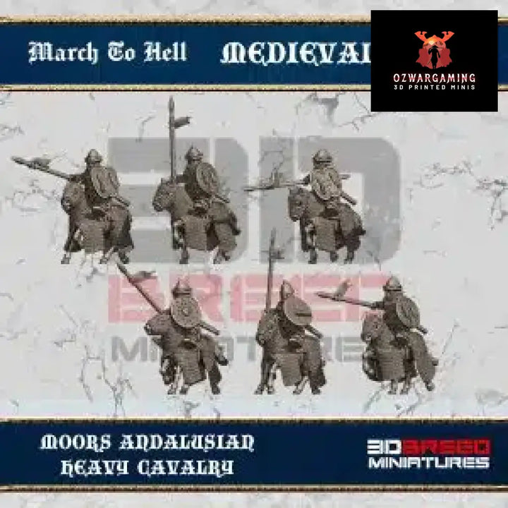 Medieval Moors Andalusian Heavy Cavalry | 3DBreed 15mm Wargaming Minia ...