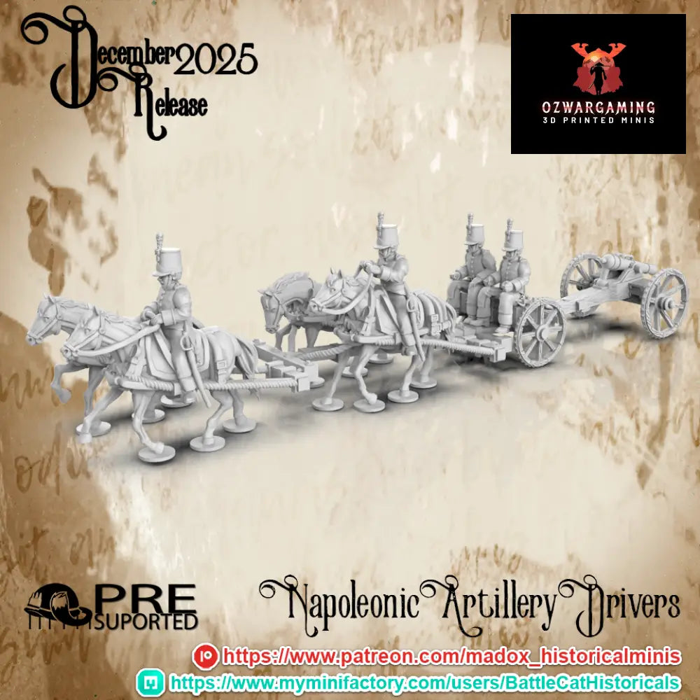 Napoleonic Portuguese Artillery Drivers | Battlecat 28mm Historical Wa ...