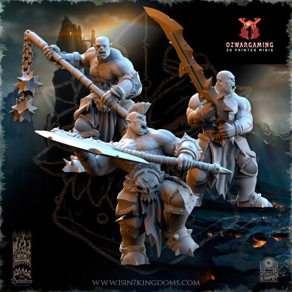Nestah Orcs Wildlings | The Beholder Miniatures 28/32mm Fantasy Wargam ...