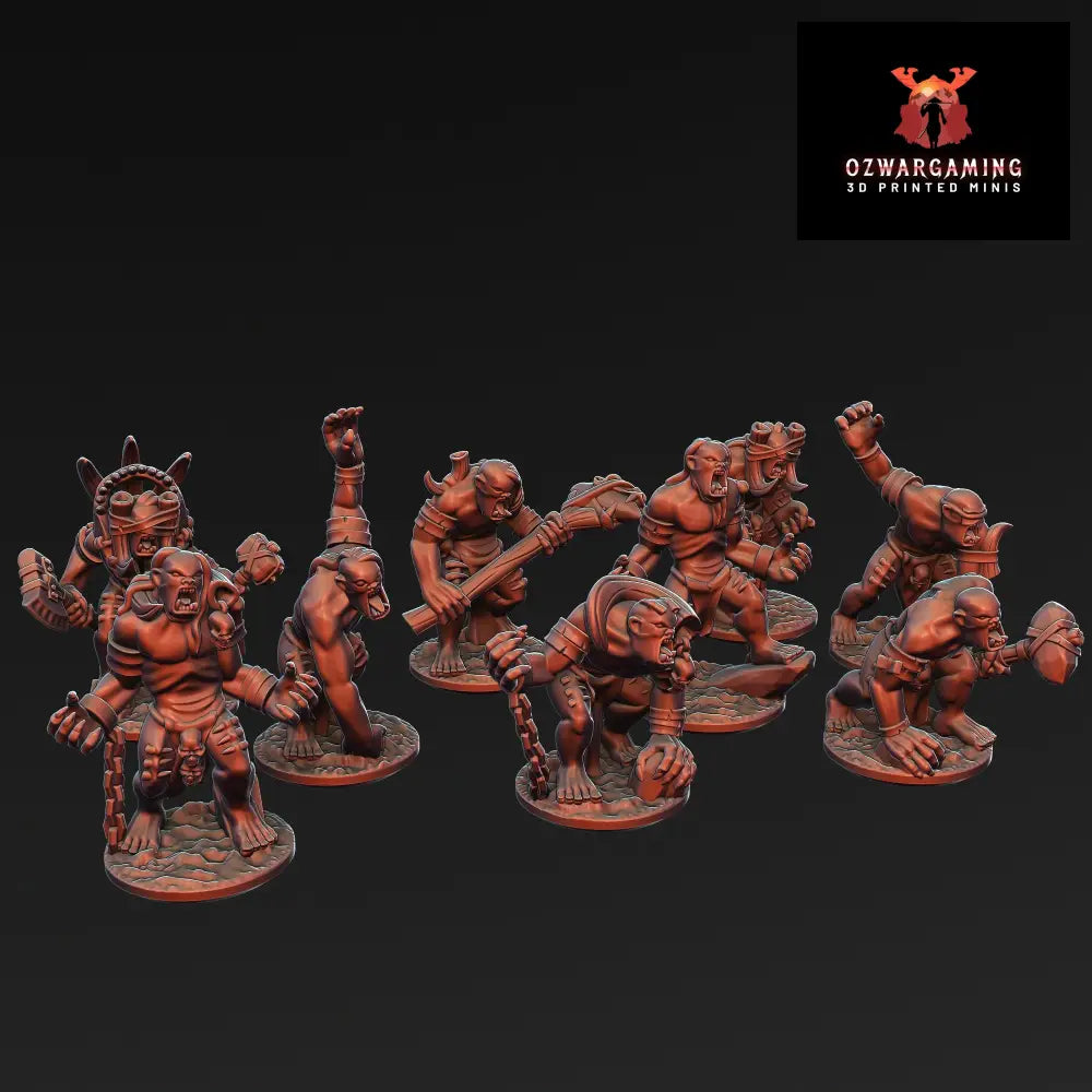 Ogre Tribes Gorgers | Greenskin Miniatures 10mm Fantasy Wargaming Mini ...