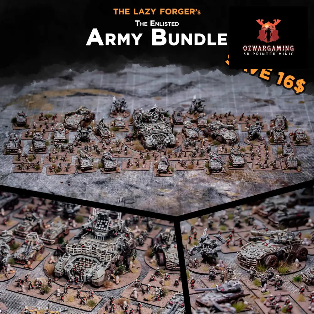 The Enlisted Starter Army | The Lazy Forger 6-8mm Sci Fi Wargaming Min ...