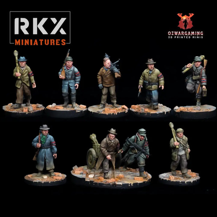 Volkstruum Marching Squad | RKX Miniatures 28mm WW2 Wargaming Miniatur ...