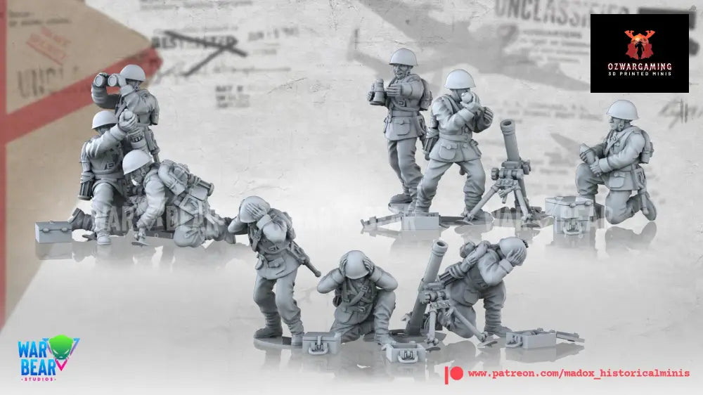 WW2 Polish Medium Mortars | Warbear Studios 28mm Historical Wargaming ...